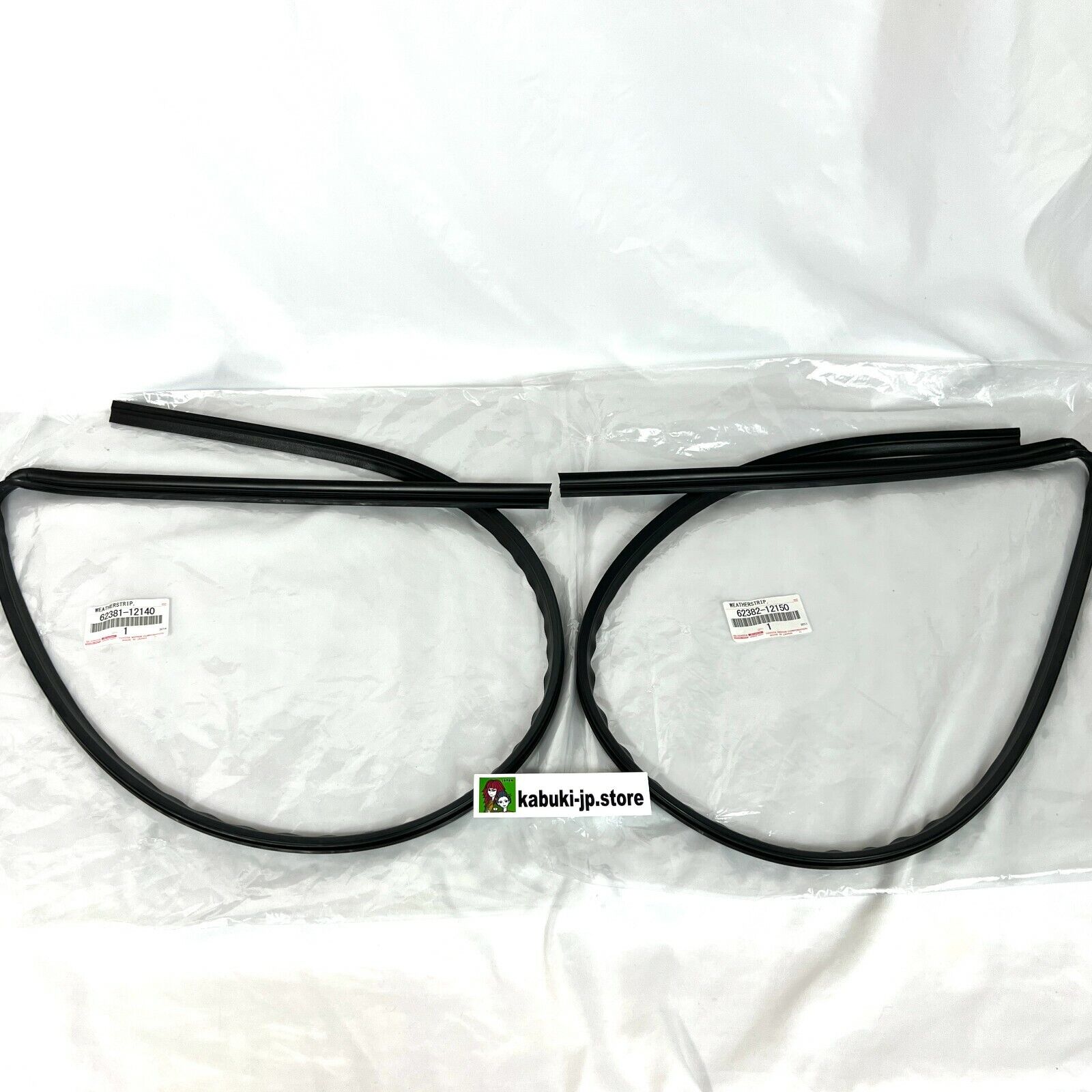 TOYOTA Genuine AE86 Corolla CP Front Roof Side Rail Weatherstrip R＆L S ...