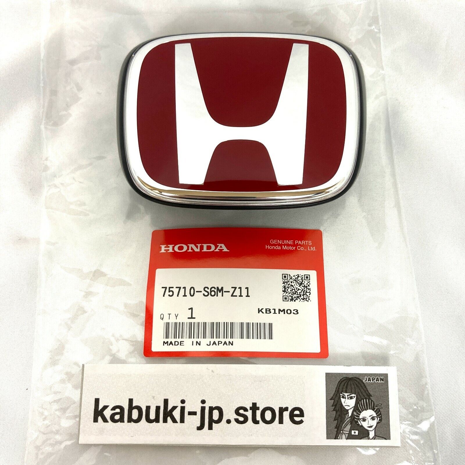 Honda Genuine 75710-S6M-Z11 Integra DC5 Type-R 2005-2006 Front Red H E ...